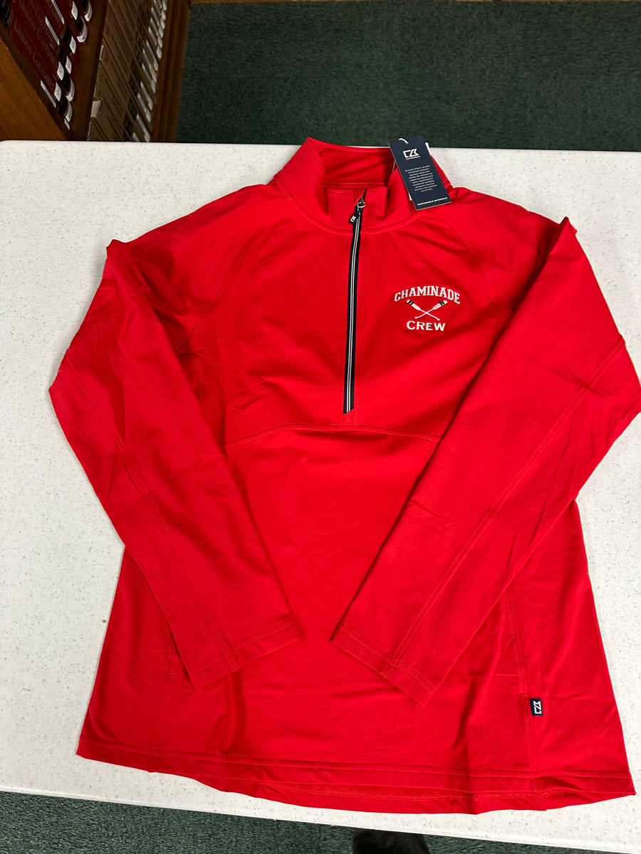 Cutter & Buck Women's 1/4 zip Crew - Red- LCK00128 – Chaminade High ...
