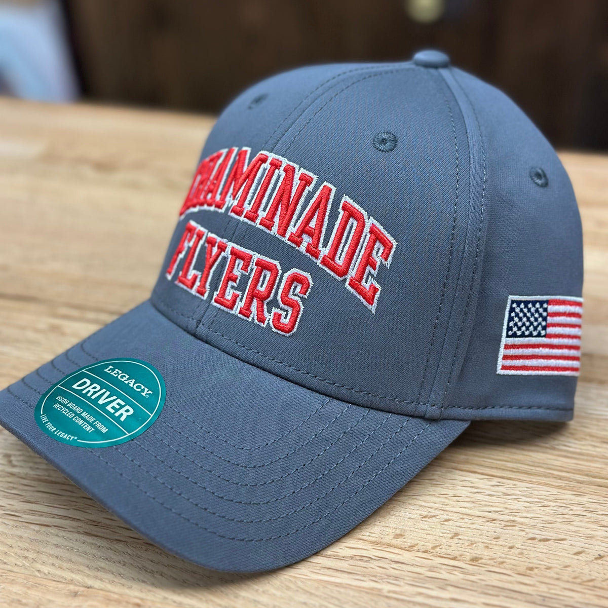 Legacy Hat - Driver / Dark Grey with Flag – Chaminade High School Store